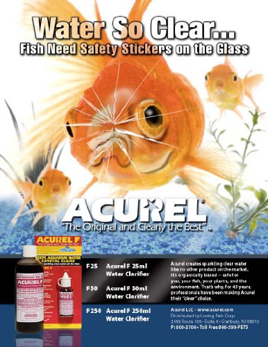 Acurel F50 Millimeter Water Clarifier, Aquarium, Treats 530 Gallons