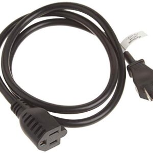 C2G 29930 16 AWG Short Extension Power Cord, 4 Feet (1.21 Meters), Black