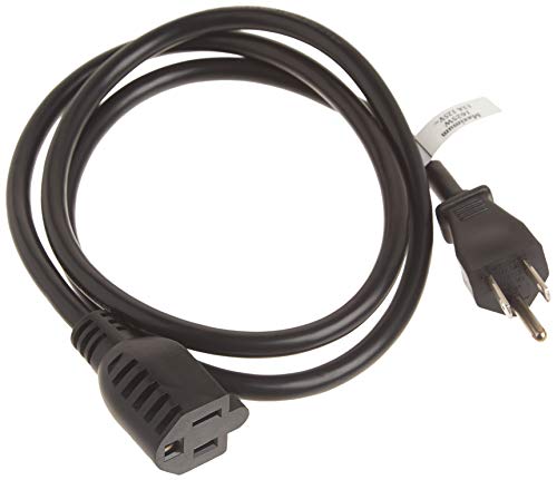 C2G 29930 16 AWG Short Extension Power Cord, 4 Feet (1.21 Meters), Black