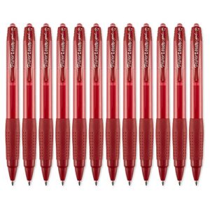 Paper Mate 1746326 Gel Pens, Medium (0.7mm), Red, 12 Count