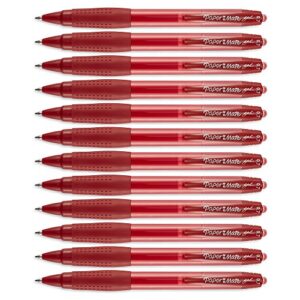 Paper Mate 1746326 Gel Pens, Medium (0.7mm), Red, 12 Count