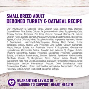 Wellness Complete Health Small Breed Adult Dry Dog Food with Grains and Real Turkey, Natural Ingredients, Omega Fatty Acids, and Probiotics, Made in USA (12-Pound Bag)”