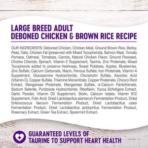 Wellness Complete Health Large Breed Adult Dry Dog Food, No Corn or Wheat, Made in USA with Real Meat, Natural Ingredients, Glucosamine, Probiotics & Omega Fatty Acids (30-Pound Bag)