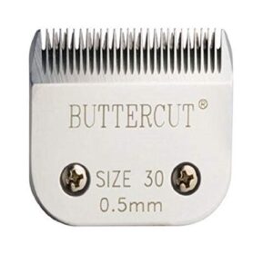 geib buttercut stainless steel dog clipper blade, size-30, 1/50-inch cut length, gray, white