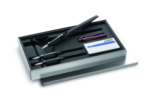 lamy joy calligraphy set in black with black ink cartridges