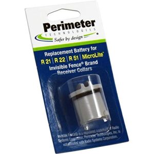 perimeter technologies invisible fence compatible r21, r22, r51 and microlite dog collar battery