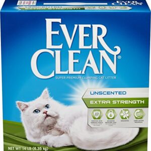 Ever Clean Extra Strength Cat Litter, Unscented, 14-Pound Box