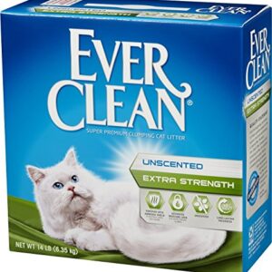 Ever Clean Extra Strength Cat Litter, Unscented, 14-Pound Box