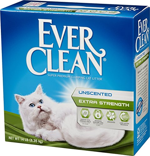 Ever Clean Extra Strength Cat Litter, Unscented, 14-Pound Box