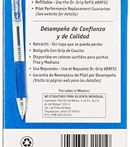 Pilot Easytouch Ballpoint Retractable Pen, Blue Ink, Medium, Dozen