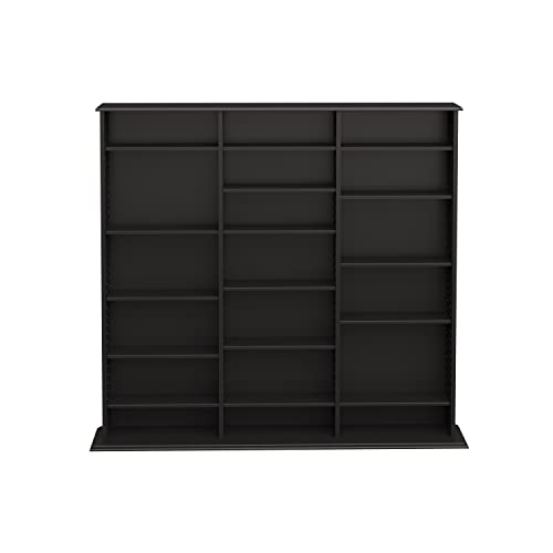 Prepac Triple Width Wall Storage Cabinet, Black