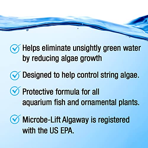 MICROBE-LIFT Algaway 5.4 Algae Control for Fresh and Salt Water Home Aquariums, 8 Ounces