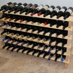 Stackable Wine Rack-72 Bottles Modular Hardwood Wine Racks, Very Easy to Put Together