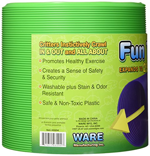 Ware Manufacturing Fun Tunnels Play Tube for Small Pets, 30 X 8 Inches - Large