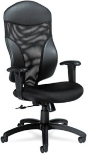 global tye mesh management series high-back swivel/tilt chair, black