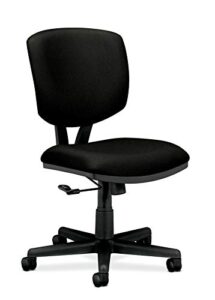 hon volt armless task chair, black