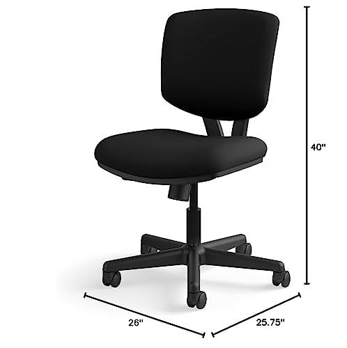 HON Volt Armless Task Chair, Black