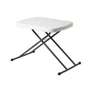 iceberg - ice65490 indestructable too 1200 series resin personal folding table 30 x 20, platinum