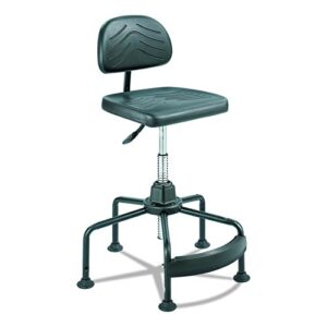 safco master high-back economy industrial workbench swivel task chair, black (5117)