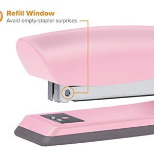 Bostitch Office Velvet No-Jam Stapler Value Kit, Includes Staples and Magnetic Staple Remover, Pink (B326-PP-VLT-PNK) (BOSB326PPVLTPNK)