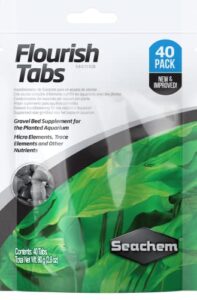 seachem flourish tabs growth supplement - aquatic plant stimulant 40 ct