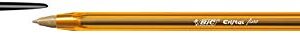 BIC Cristal Original, Ballpoint Pens, Every-Day Biro Pens with Fine Point (0.8 mm), Ideal for School and Office, Black, Pack of 50