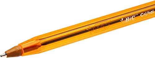 BIC Cristal Original, Ballpoint Pens, Every-Day Biro Pens with Fine Point (0.8 mm), Ideal for School and Office, Black, Pack of 50