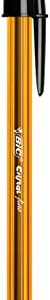 BIC Cristal Original, Ballpoint Pens, Every-Day Biro Pens with Fine Point (0.8 mm), Ideal for School and Office, Black, Pack of 50