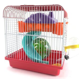 Small Hamster Rodent Cage Habitat Playhouse Gerbil Mouse Mice + Accessories New