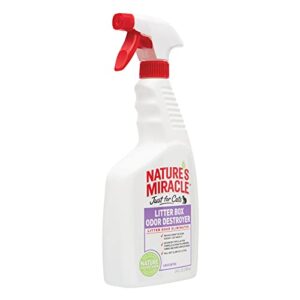 Nature's Miracle Just for Cats Litter Box Odor Destroyer, Unscented, 24-Ounce Spray (P-5552)