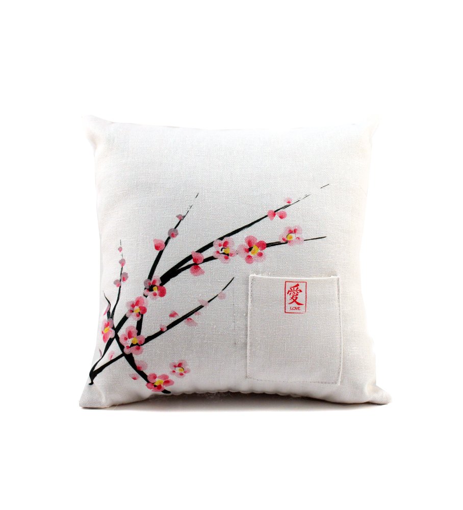 Weddingstar Cherry Blossom Square Ring Pillow