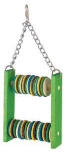 featherland paradise | small abacus bird toy | designed for active birds (4 inches by 11 inches)