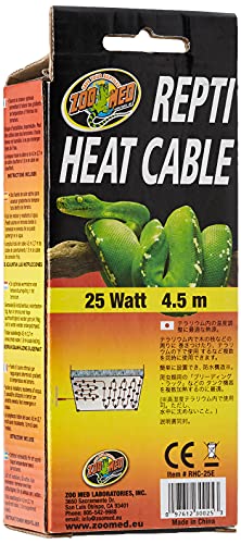 Zoo Med Reptile Heat Cable 25 Watts, 14.75-Feet