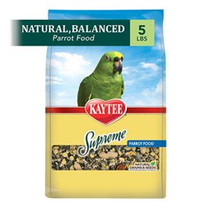 Kaytee Supreme Pet Parrot Bird Food, 5 Pound