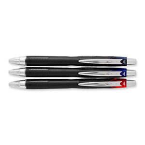 uni-ball Jetstream RT Retractable Ballpoint Pens Medium Point, 1.0mm, Assorted, 3 Pack