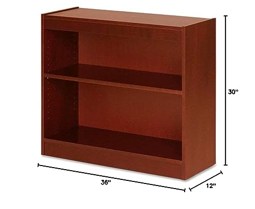 Lorell Bookcase, 36" x 12" x 30", Cherry