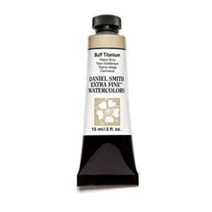 daniel smith 284600009 extra fine watercolor 15ml paint tube, buff titanium, 0.5 fl oz (pack of 1)