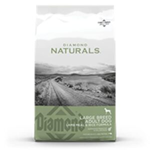 diamond naturals large breed adult dry dog food lamb meal and rice formula with protein from real lamb, probiotics and essential nutrients to support balanced and overall health in adult dogs 40lb