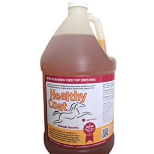 Healthy Coat Feed Supplement For Horses: Gallon. Skin, Coat, Body Condition, Performance, Allergies, Immune System, Hoof, Joint, Omega 3 & 6 Fatty Acids.