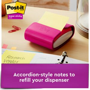 Post-it Super Sticky Pop-up Notes, 3x3 in, 10 Pads, 2x the Sticking Power, Canary Yellow, Recyclable (R330-10SSCY)