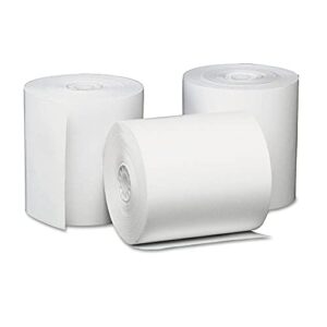 generic universal unv35763 single-ply thermal paper rolls, 3 1/8" x 230 ft, white (case of 50)