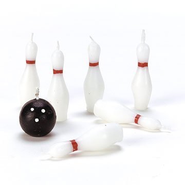 Oasis Supply 7pc Bowling Pins and Ball Candle Set