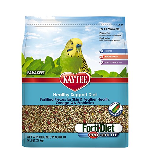 Kaytee Forti Diet Pro Health Bird Food For Parakeet, 5-Pound