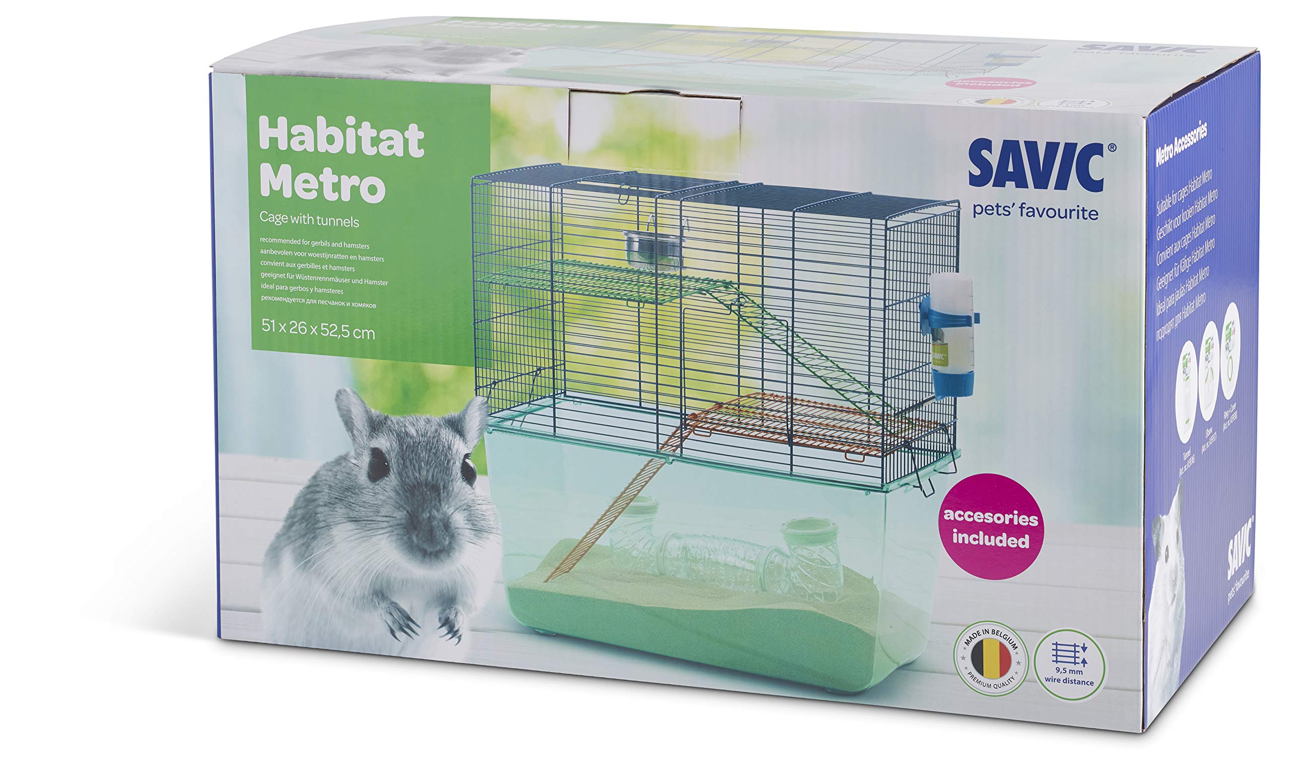 Savic Habitat Metro Cage, Navy Blue, Large