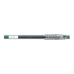 pilot g - tec c4 gel microtip rollerball pen 0.4 mm tip green ink (box of 12)