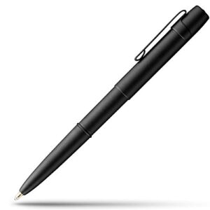 fisher space pen bullet pen - 400 series -x-mark flat cap - matte black - gift boxed