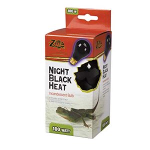 zilla reptile terrarium incandescent heat bulb, night black, 100 watts