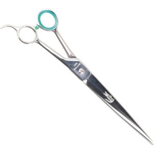 geib pet grooming straight shears with crocodile tri-fold case, 9-1/2-inch