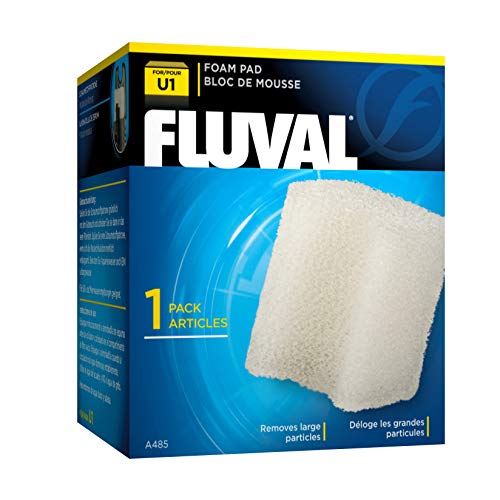 Fluval U1 Bio-Foam Pad, Replacement Underwater Aquarium Filter Media, A485,Black