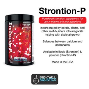 Brightwell Aquatics Strontion-P - Strontium Supplement for All Marine Aquariums, 300g